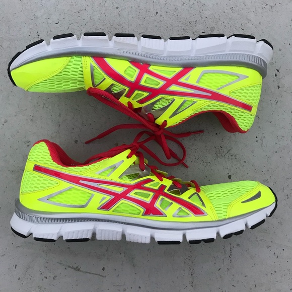Asics | Shoes | Asics Jell Blur Neon Yellow Running Shoes Sneakers ...